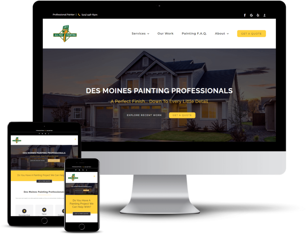 RB Web Development Portfolio - All Pro Painting